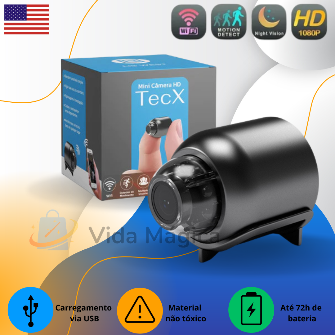 Mini Câmera TecX - [ULTRA HD 4K] – Vida Mágica